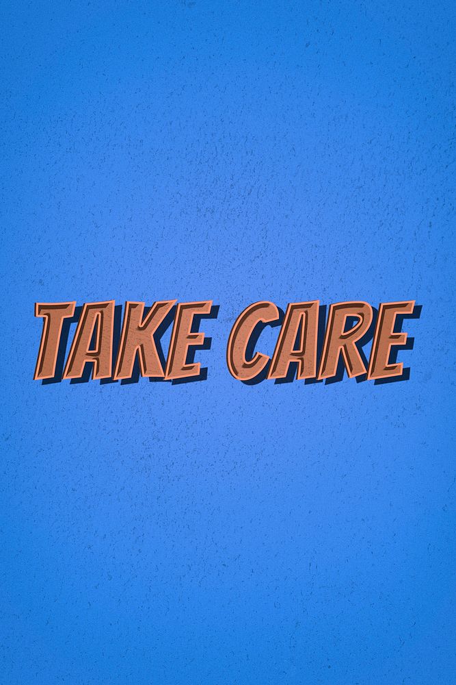 Take care retro style shadow | Free Photo - rawpixel