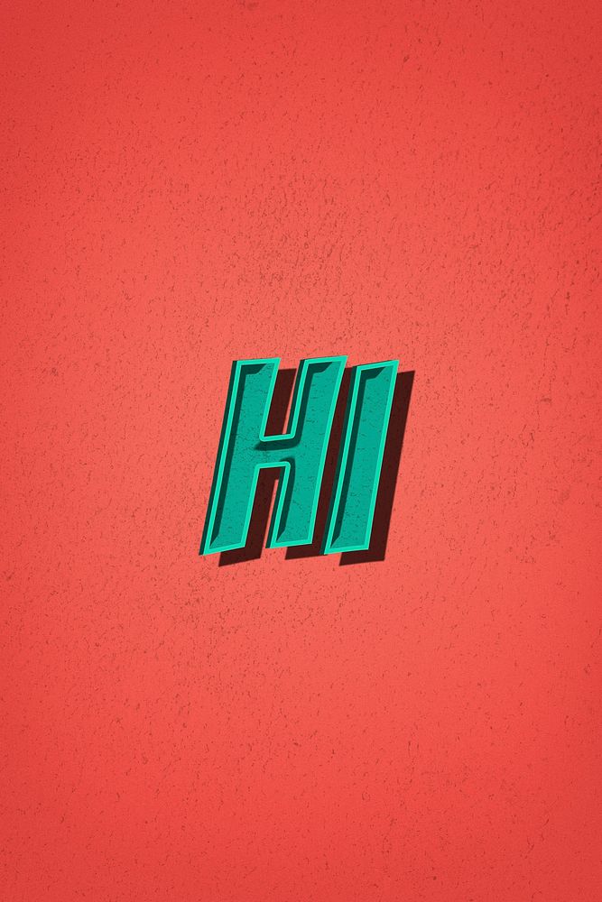 Hi word comic retro style | Free Photo - rawpixel