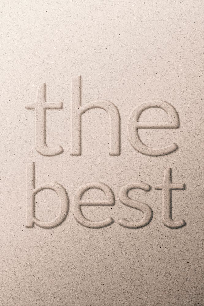 best word emboss typography paper | Free Photo - rawpixel