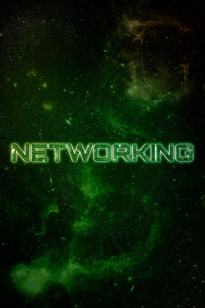 NETWORKING word typography green text | Free Photo - rawpixel