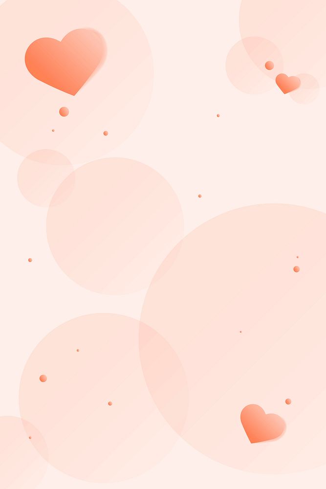 Vector cute heart bubble pattern | Premium Vector - rawpixel