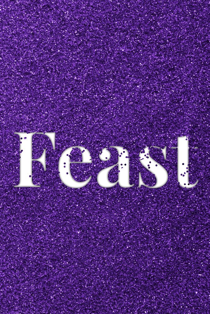 Feast glittery typography word | Free Photo - rawpixel