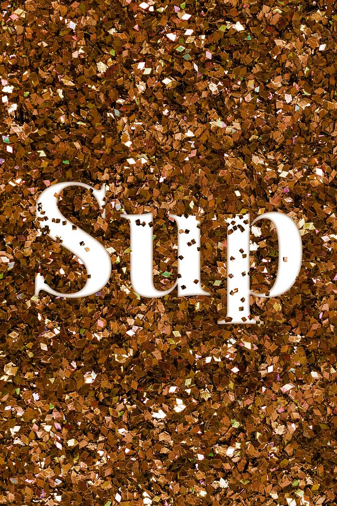 Glittery sup text typography word | Free Photo - rawpixel