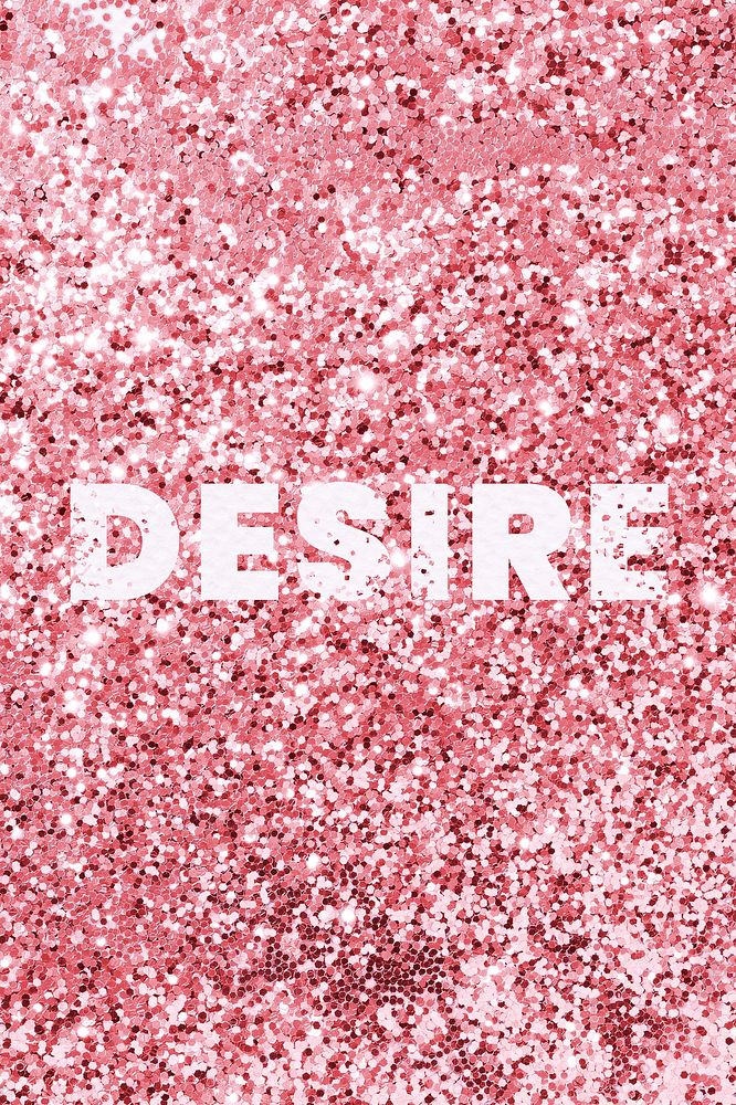 Desire glittery texture word typography | Free Photo - rawpixel