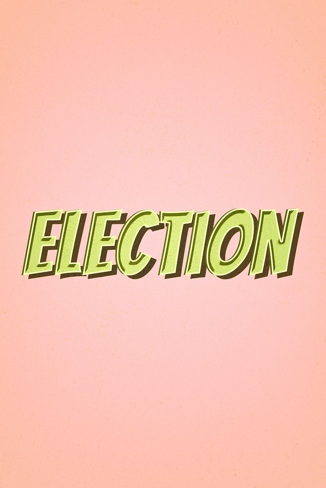 Election comic retro style lettering | Free Photo - rawpixel