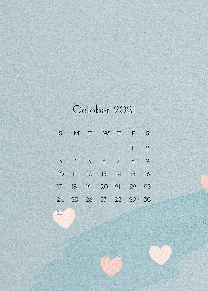 October 2021 calendar editable template | Premium Vector - rawpixel