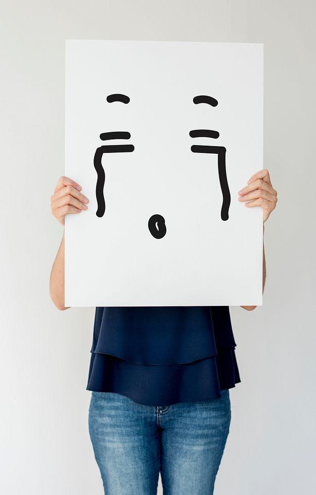 Illustration awful sadness face banner | Premium Photo - rawpixel