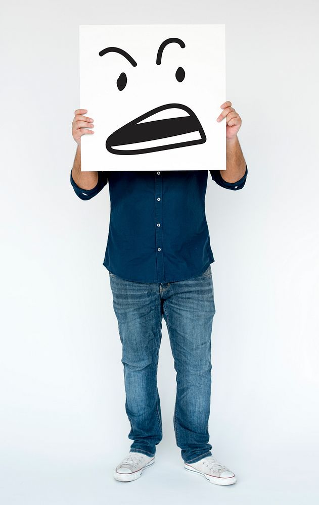 Illustration agressive madness face banner | Premium Photo - rawpixel