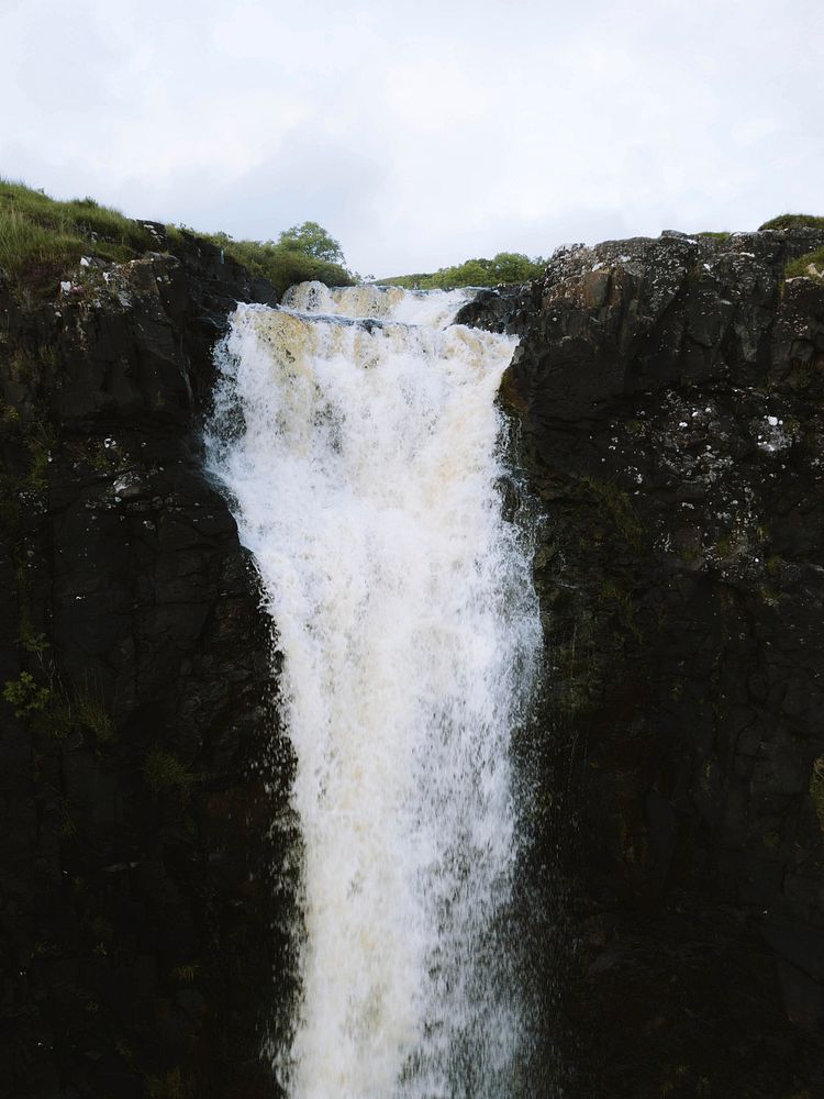 Beautiful Eas Mor Falls flowing | Free Photo - rawpixel