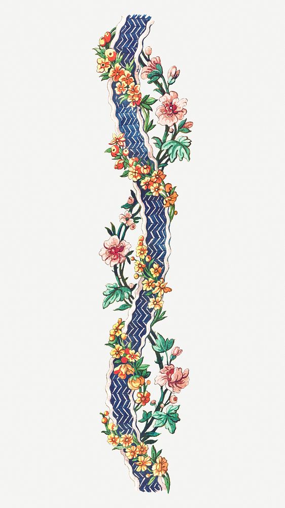 Vintage blooming flower design element | Premium Photo Illustration ...