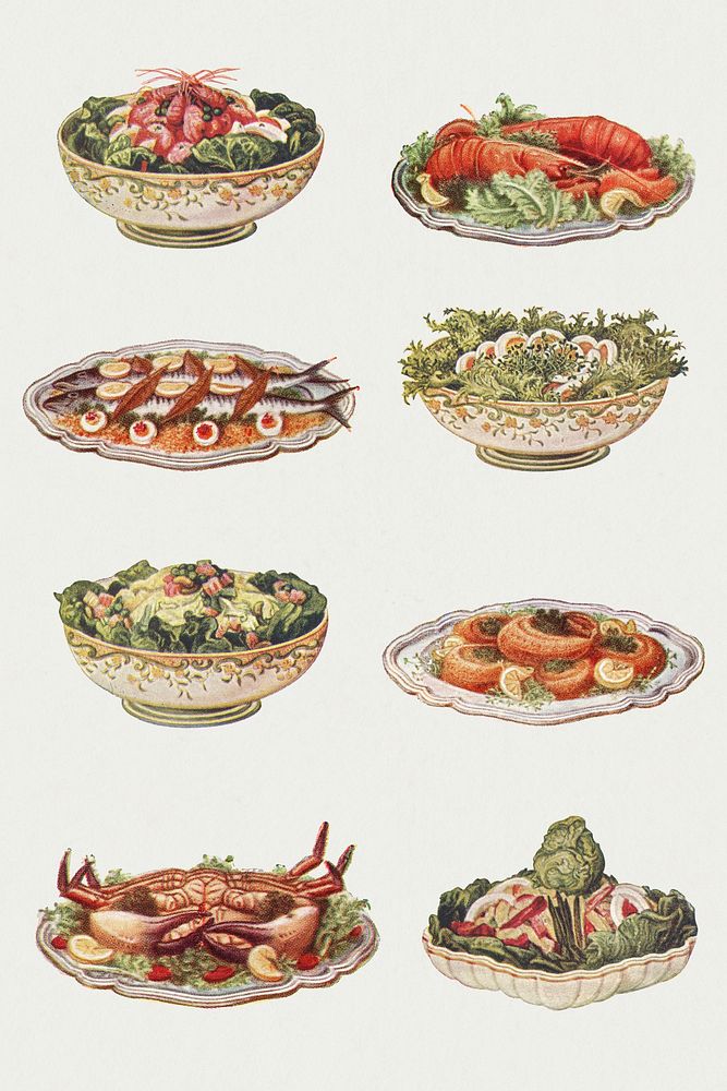 Hand drawn set food design | Premium PSD - rawpixel