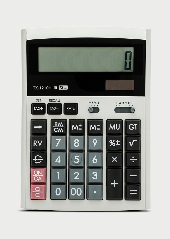 Electric calculator design element | Premium PSD - rawpixel