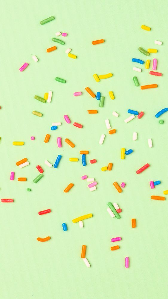 Sprinkles pattern green phone background | Free Photo - rawpixel