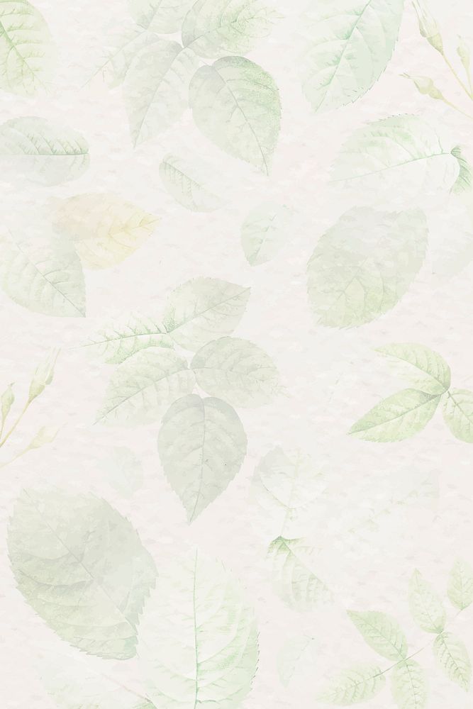 Green foliage patterned background vector | Premium Vector - rawpixel