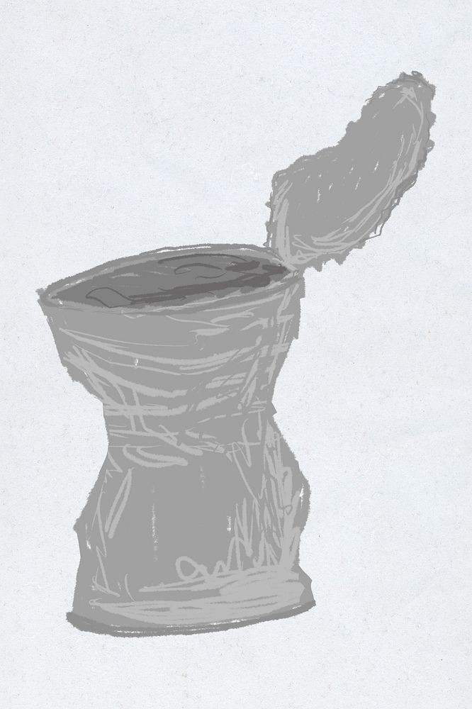 Crashed tin can element illustration | Premium PSD - rawpixel