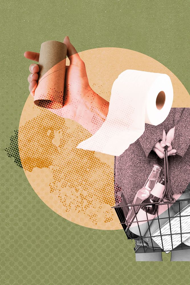 Running toilet paper coronavirus pandemic | Free Photo - rawpixel