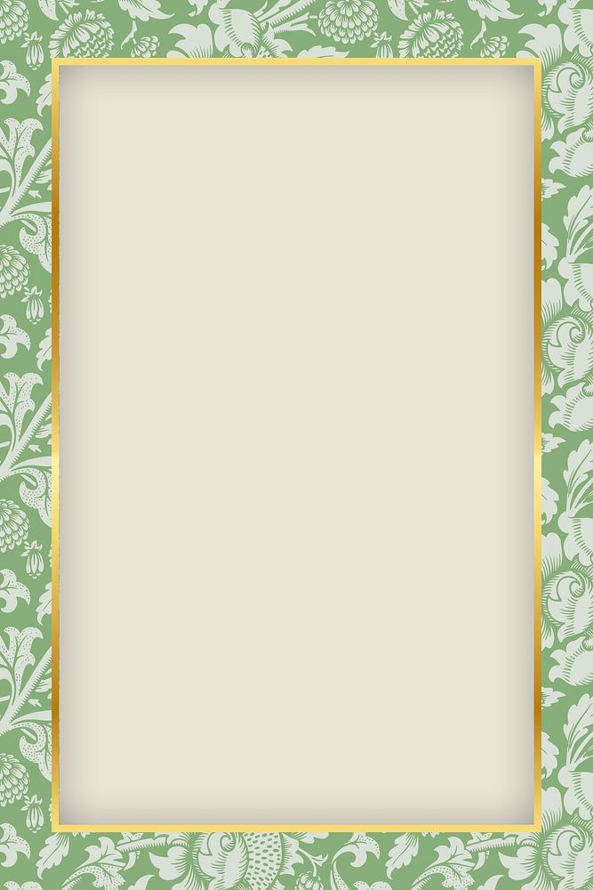 Decorative vintage nature frame border | Premium Vector - rawpixel