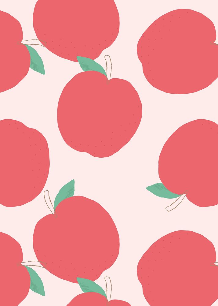 Psd colorful apple pattern background | Premium PSD - rawpixel