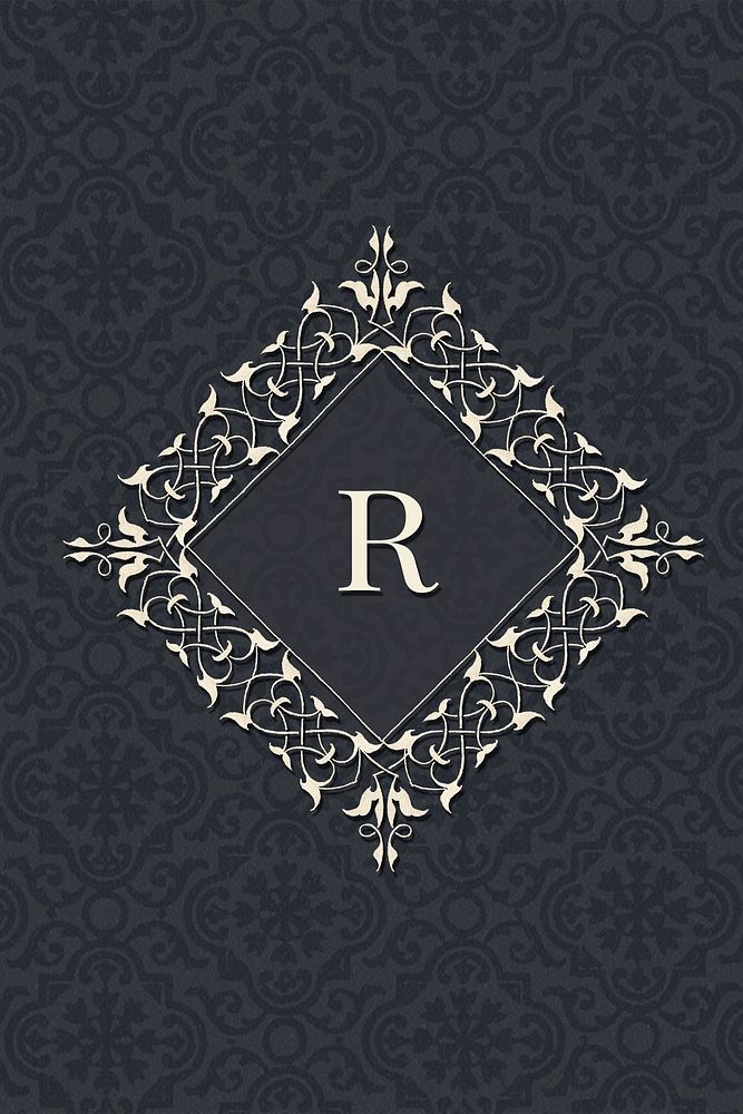 R letter vintage badge psd | Premium PSD - rawpixel