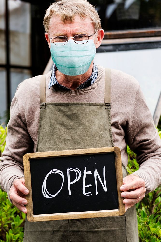 Shop owner reopening new normal, | Free Photo - rawpixel