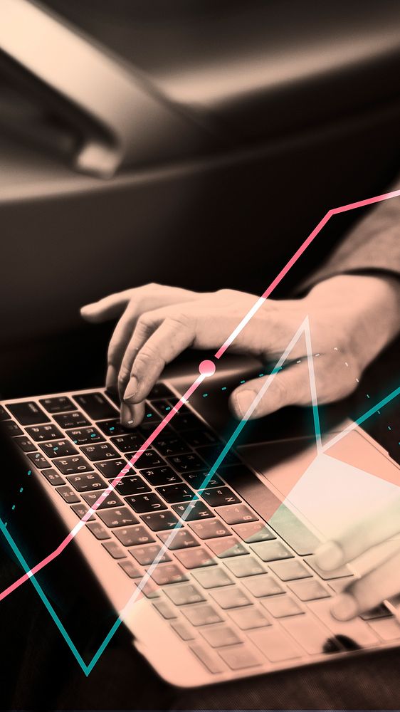 Person working laptop business background | Premium Photo - rawpixel