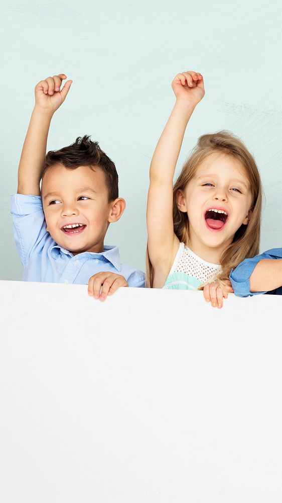 Boy and girl happy cheering | Premium Photo - rawpixel