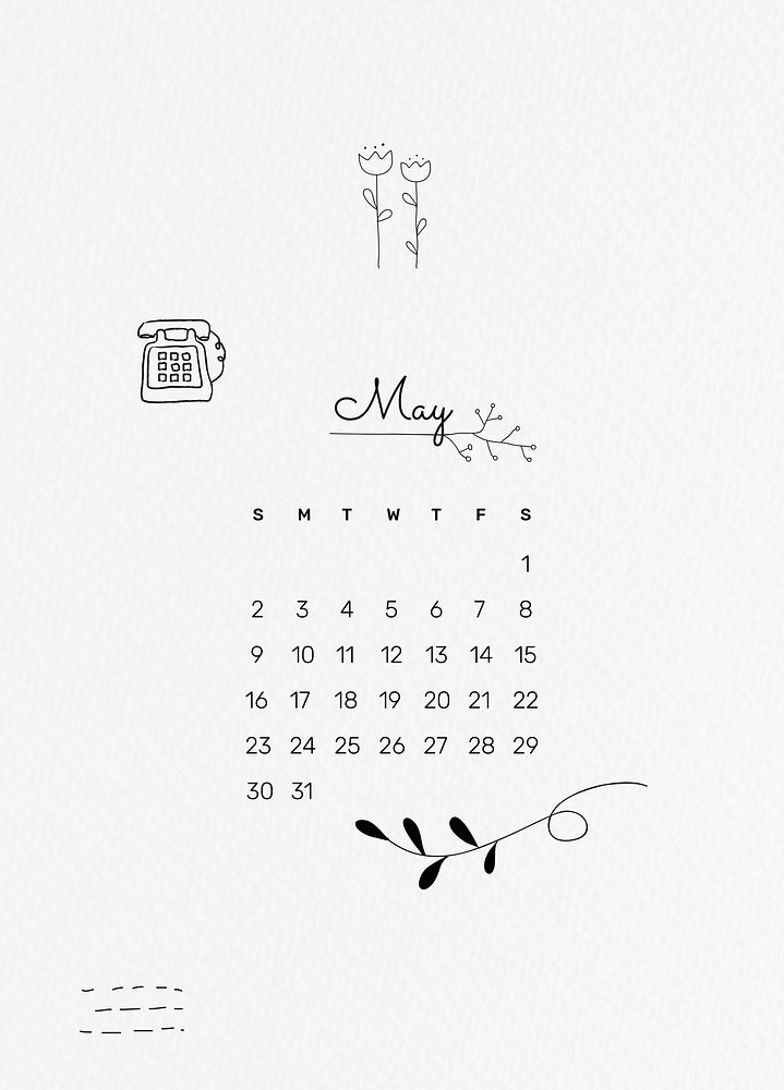 M2021 printable template psd month | Premium PSD - rawpixel