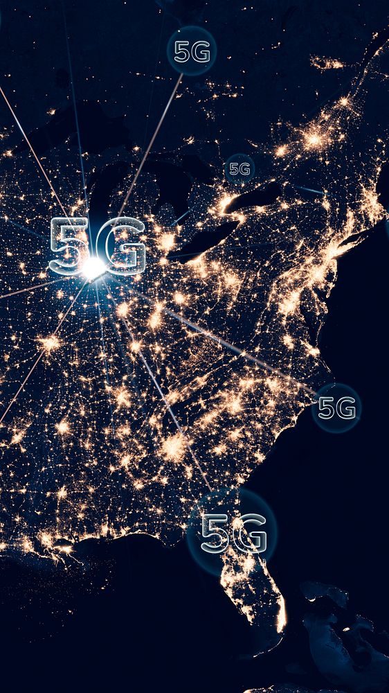 5G network smart city background | Free Photo - rawpixel