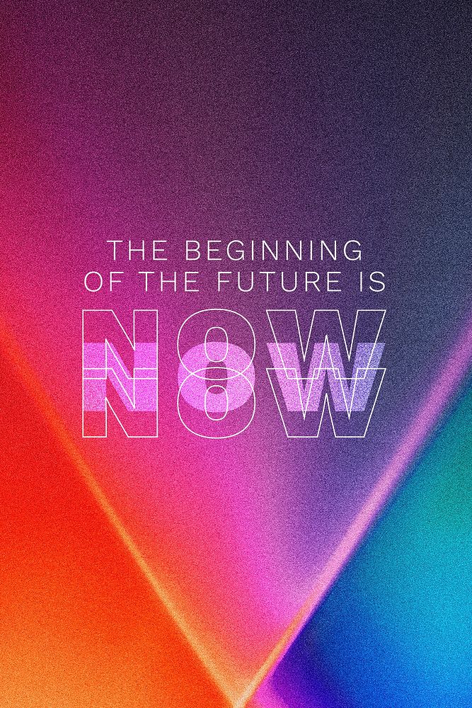 Gradient template vector inspirational quote | Premium Vector Template ...