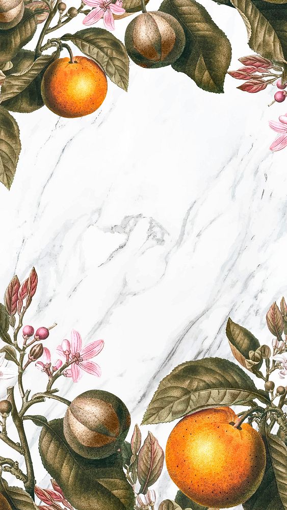 Tropical oranges marble texture vector | Premium Vector - rawpixel