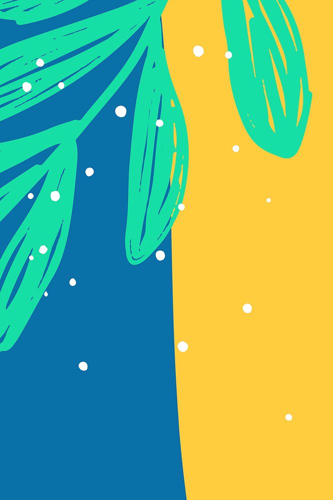 Green leaves frame two tone | Premium Vector - rawpixel