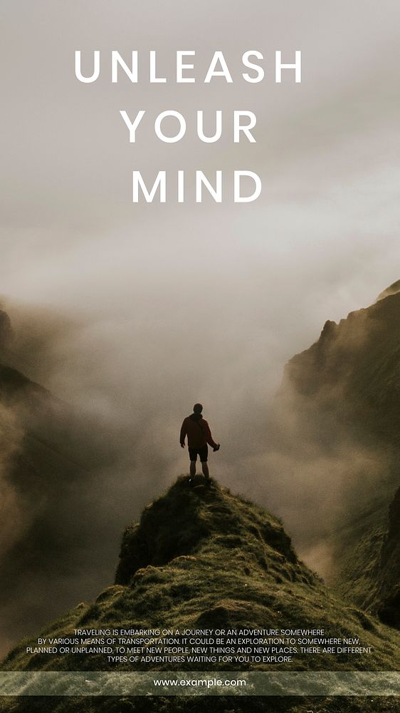 Unleash your mind social banner | Premium Vector Template - rawpixel