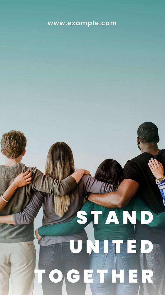 Stand united together social banner | Premium Vector Template - rawpixel