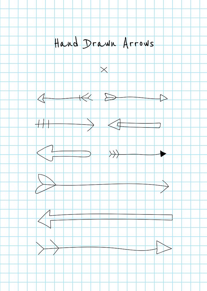 Black doodle arrow vector collection | Premium Vector - rawpixel