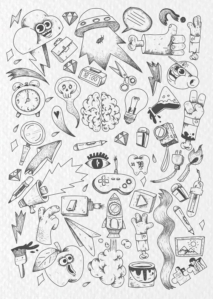 Black creative idea set vector | Premium Vector - rawpixel