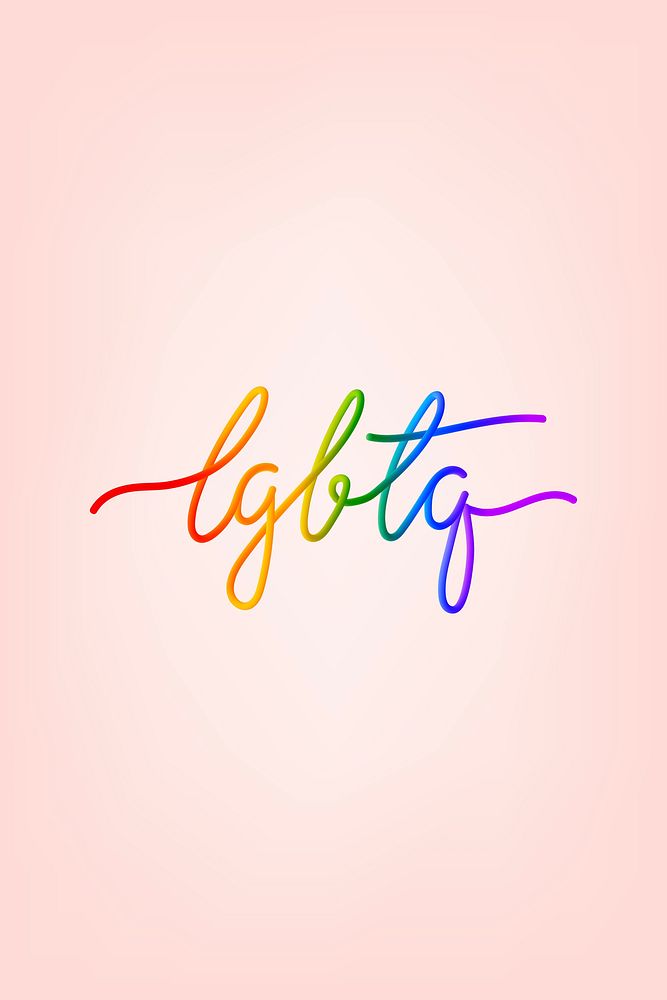 Handwritten LGBT 3D word vector | Premium Vector - rawpixel