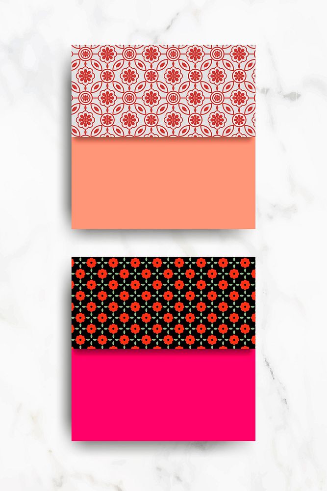 Indian pattern note templates vector | Premium Vector - rawpixel