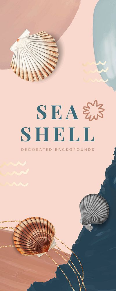 Clamshell pattern on pastel background | Premium Vector - rawpixel
