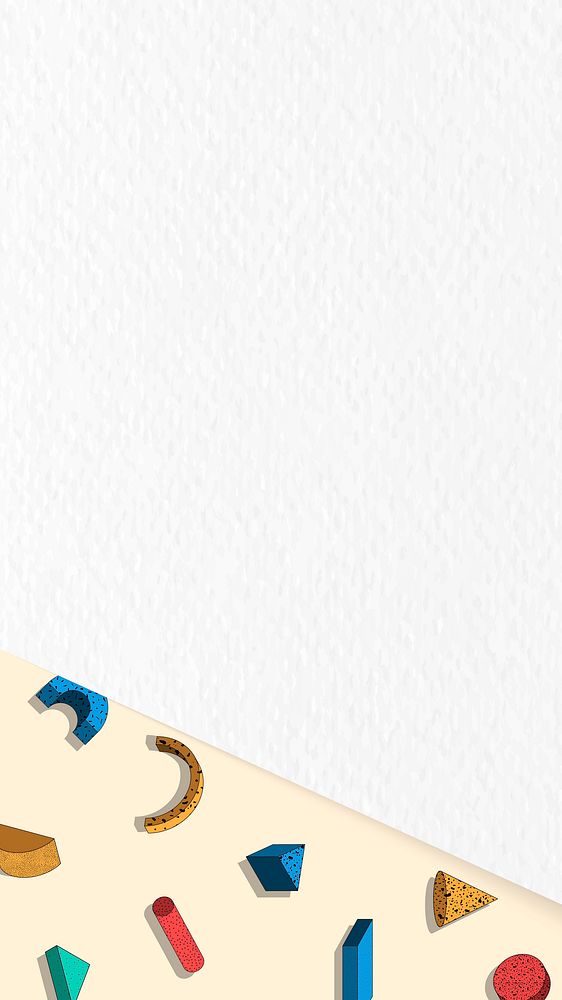 Colorful Memphis pattern background mobile | Premium Vector - rawpixel