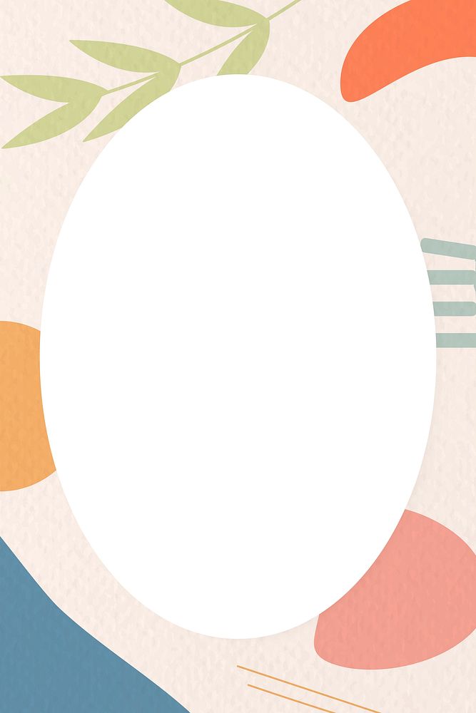 Abstract botanical frame template vector | Premium Vector - rawpixel