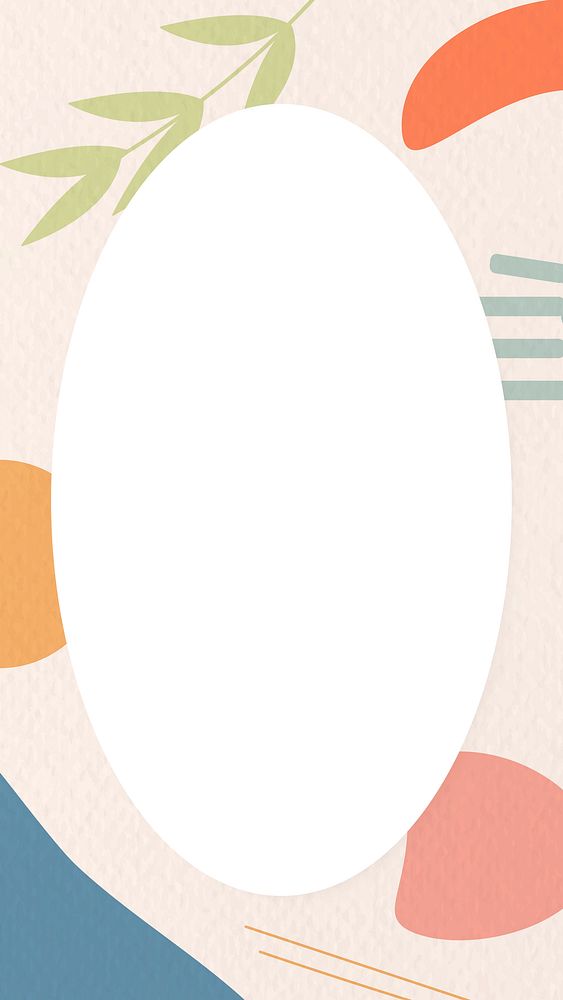 Abstract botanical frame template vector | Premium Vector - rawpixel