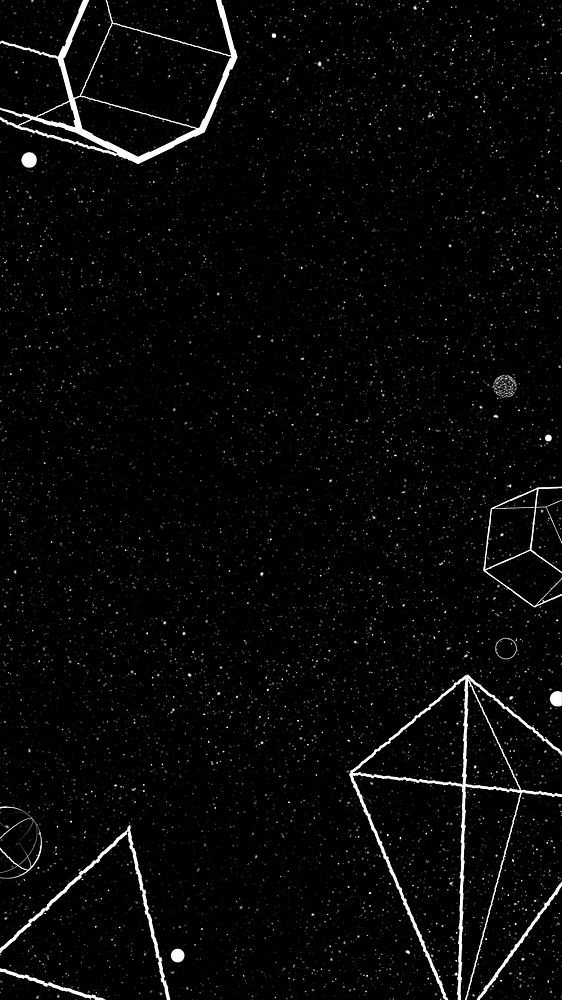 Geometric outline shapes black background | Free Photo - rawpixel