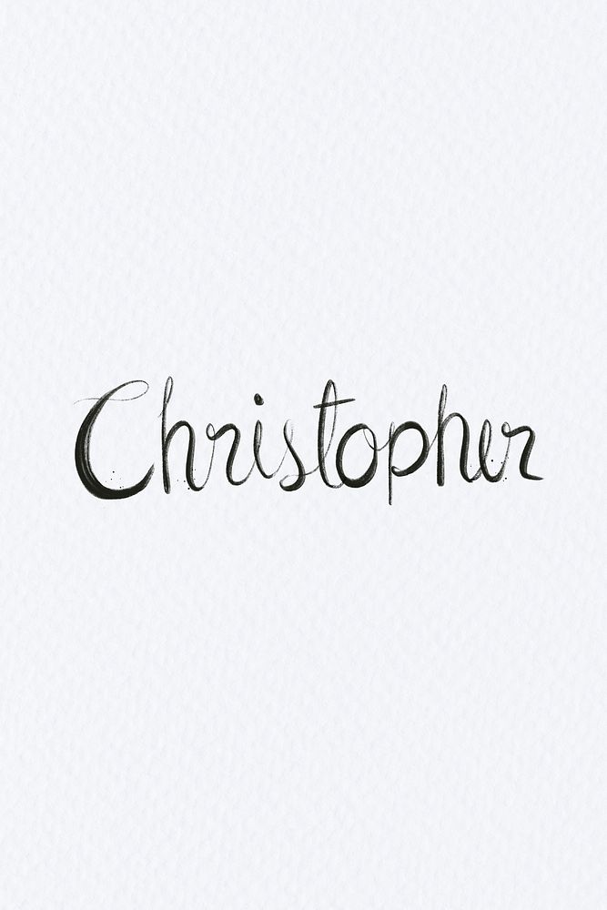 Hand drawn Christopher psd font | Premium PSD - rawpixel