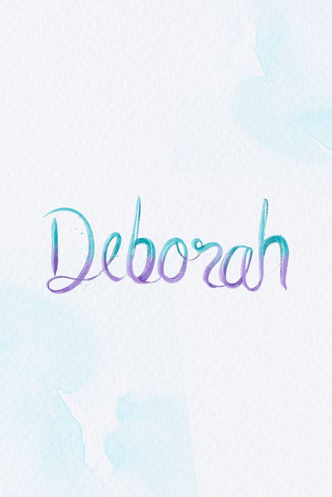 Deborah name hand psd lettering | Premium PSD - rawpixel