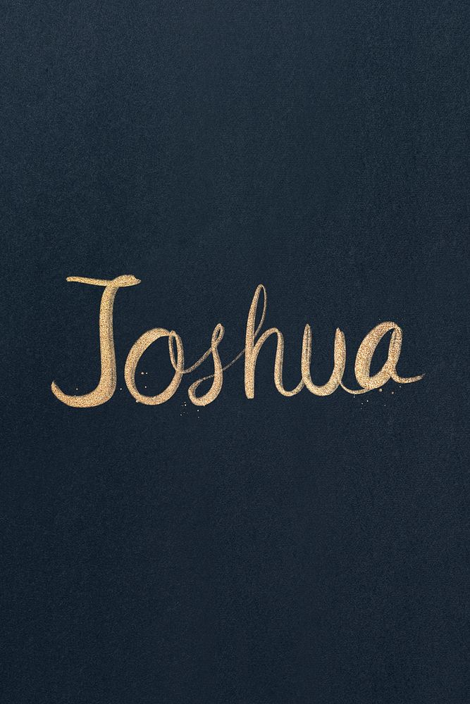 Psd Joshua sparkling gold font | Premium PSD - rawpixel