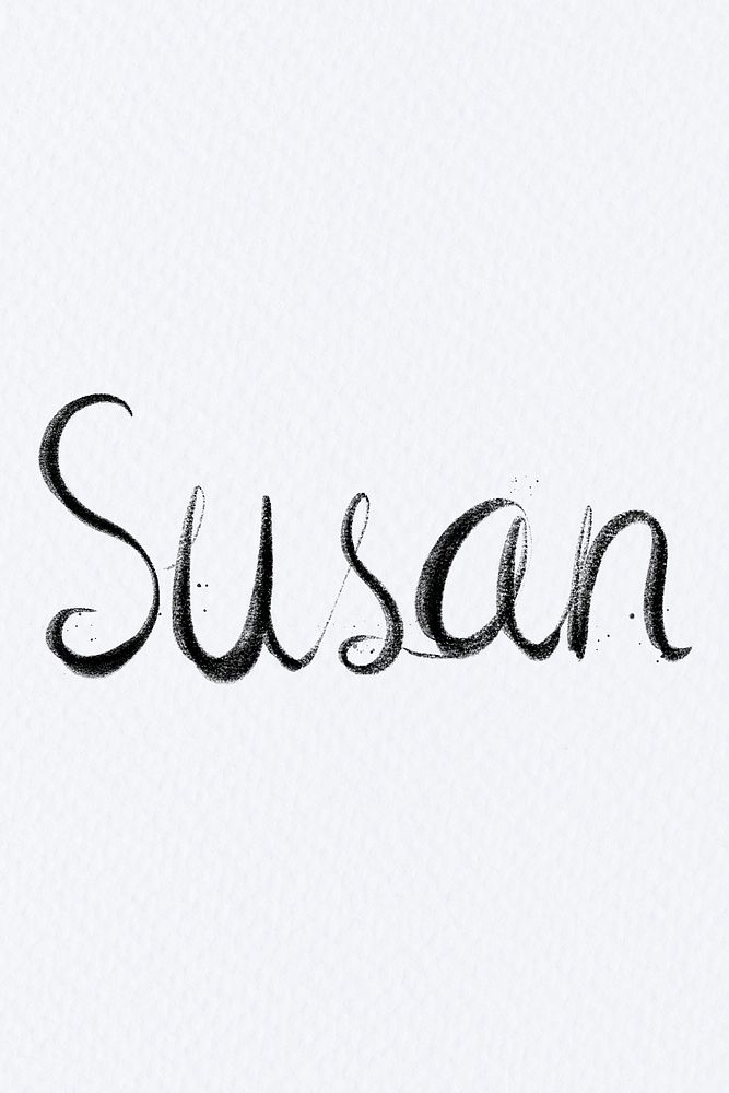 Susan psd hand drawn font | Premium PSD - rawpixel
