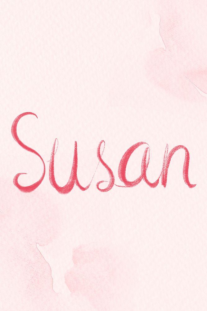 Susan name psd hand lettering | Premium PSD - rawpixel