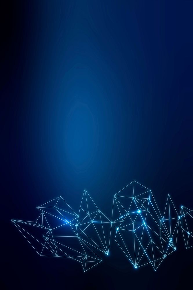 Abstract digital network vector blue | Premium Vector - rawpixel