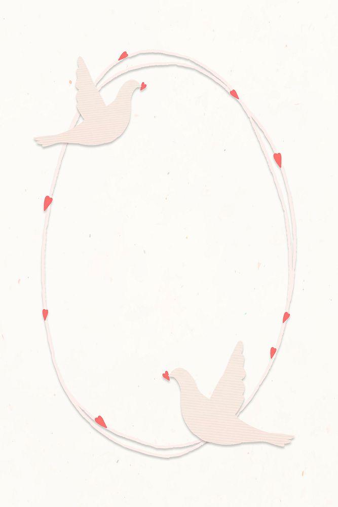 Cute birds frame vector love | Premium Vector - rawpixel