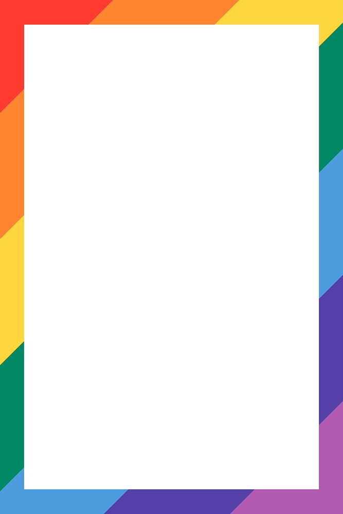 Rainbow frame psd LGBTQ pride | Free PSD - rawpixel